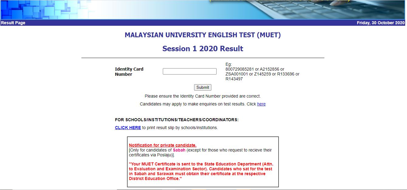 Check Your MUET Results Today
