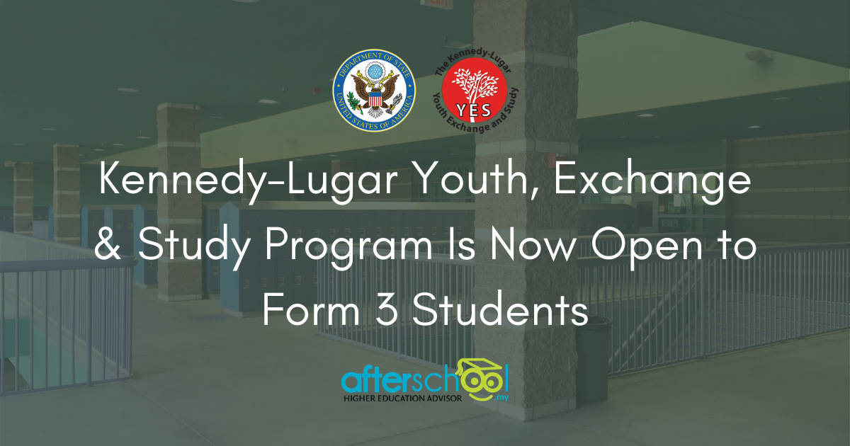 Kennedy-Lugar Youth Exchange & Study Program Is Now Open to Form 3 Students
